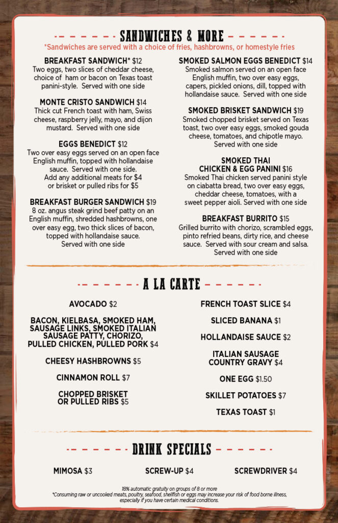 BG Breakfast Menu 2 | Big Guys BBQ